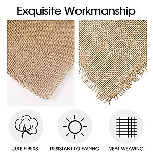 5 Pack Burlap Table Runners, 12 x 71 Inch Rustic Table Runner Farmhouse Table Decor, Burlap Woven Fabric Placemats Rustic Long Roll Home Decor for Outdoor Wedding and Dinner