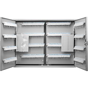 Barska Key Lock Key Cabinet Lock Box with Numbered Hooks and Tags - 480 Position - White Tags