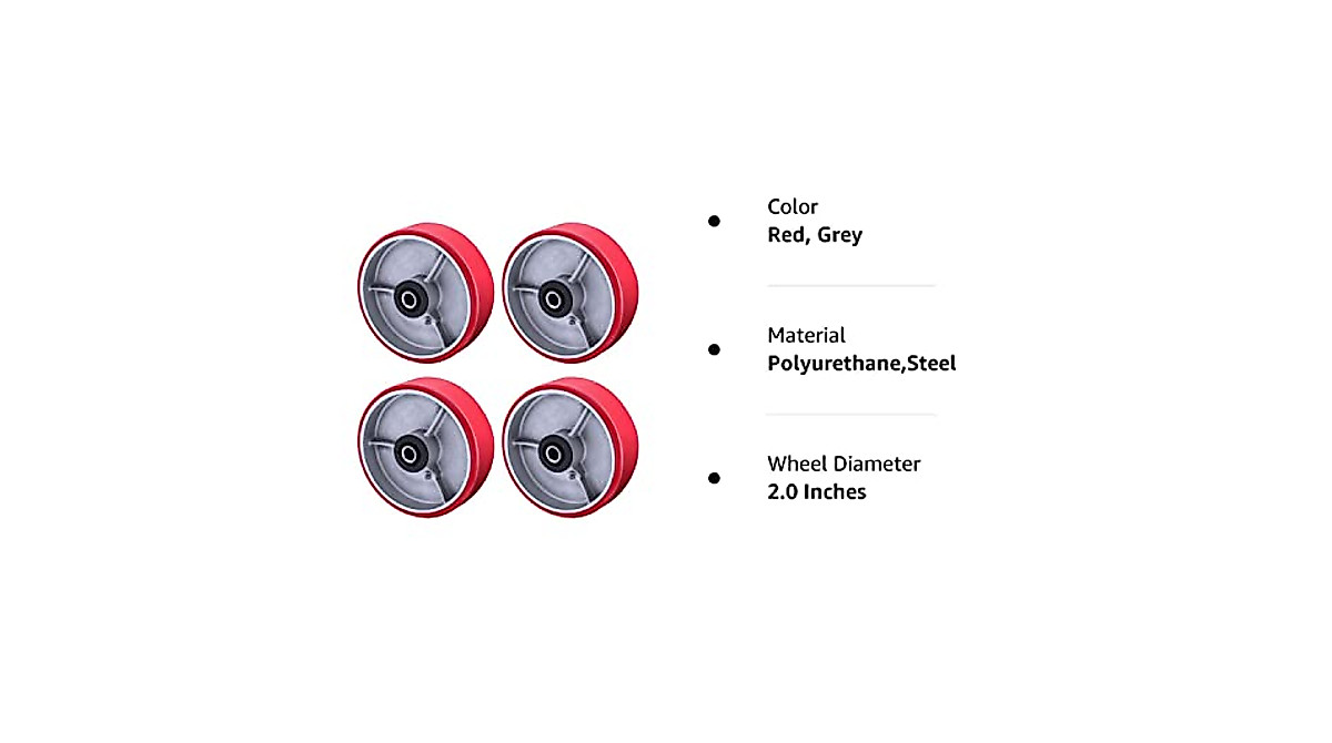 5" Heavy Duty Casters Wheels - 4000 LB Capacity