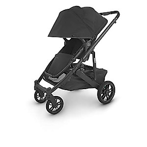 UPPAbaby Cruz V2 Stroller - Jake (Black/Carbon/Black Leather) + Mesa Infant Car Seat - Jake (Black)