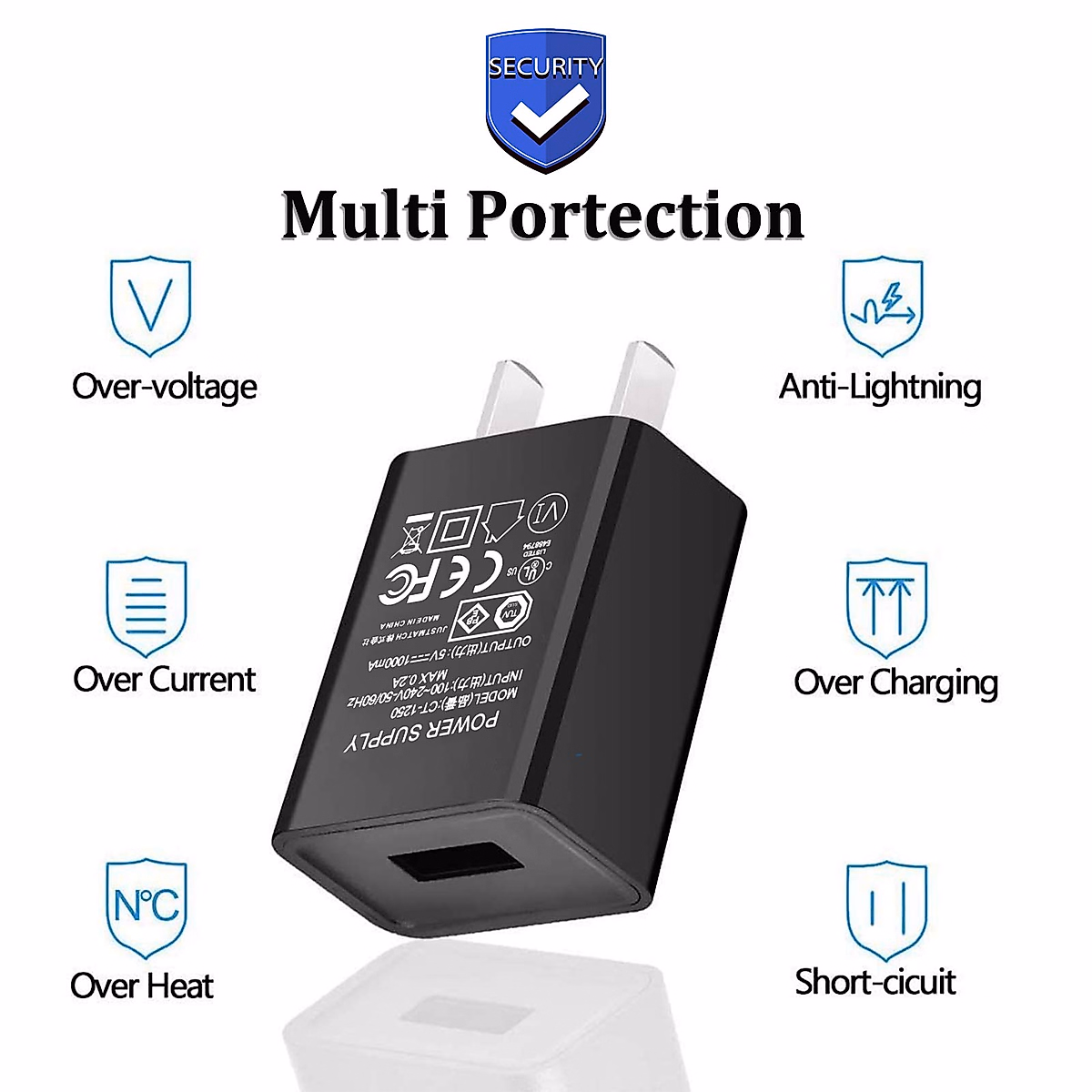 VHBW Charger for Hatteker Cordless Hair Trimmer Pro Hair Clippers Beard Trimmer & Electric Shaver Razor Replacement Hatteker Hair Trimmer Clipper Charger Cord 4.9FT