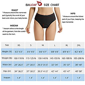 BALEAF Women's Cycling Underwear Padded Bike Shorts Padding Spin Biker Briefs Biking Gear Black Size L