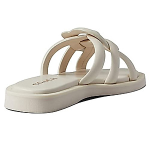 COACH Georgie Leather Sandal White 9 B (M)