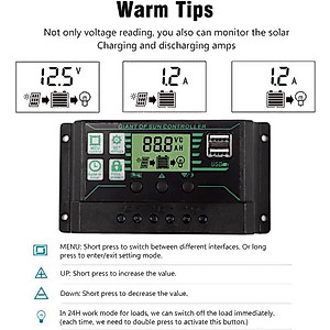 Solar Panel Battery Charger Kit 200W 12V Monocrystalline PV Module for Car RV Marine Boat Caravan Off Grid System with 10A-50A Charge Controller+Extension Cable
