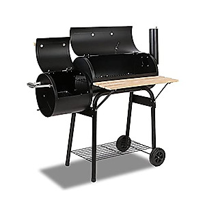 FIRELOOP Spring Heavy Handle with Mounting Bracket 6" BBQ Grill Wood Furnace Stove Smoker Perfect Replacement for Smokers