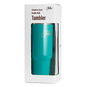 Fuller Brush Stainless Steel Tumbler with Handle - 40 oz. – Lead & BPA-Free - Double-Wall Insulated Travel Mug – Keeps Drinks Hot or Cold for Hours – Spill-Resistant Lid & Straw (Green)