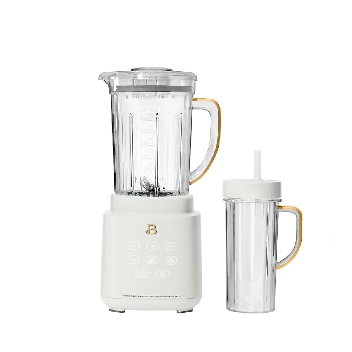 Generic Beautiful PowerExact Blender System Touch Activated 3 speeds & 4 pre-set Settings Performance With On The Go 20 oz Cup (White), 50 ml