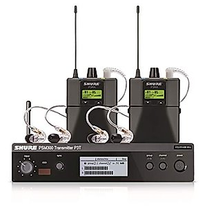 Shure PSM300 P3TRA215TWP Pro Wireless in-Ear Personal Monitor System with SE215-CL Earphones - Twinpack