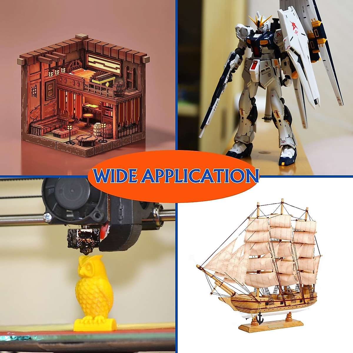 JUNYAOHSU Gundam Model Tool Kit, 28pcs Hobby Building Tool Set, Modeler Basic Tools Craft Set for Cars, Airplanes, Buildings, Gundam, Robots Models Repairing and Fixing