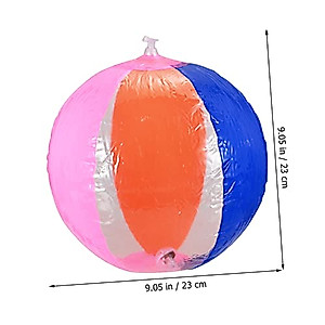 Alasum Glow Beach Balls 12 Pcs Glowing Beach Ball Toys in Bulk Beach Balls for Kids Toddler Bath Toys Water Beach Inflatable Pool Balls Beach Ball with Light Lighted Water Toy LED Child