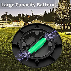 GZKPL Solar Ground Lights, Solar Landscape Lights with 8 LED Disk Lights Outdoor Pathway Lights Decorative for Landscape Pathway Patio Yard Walkway Path Fence Lawn Driveway (White)