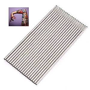 Temporary Tattoo Marker, 20pcs / Box Tattoo Skin Marker Pen Cores, Microblading Marking Pen Refill Accessory, Professional Body Art Pens and Eyeliner (green)