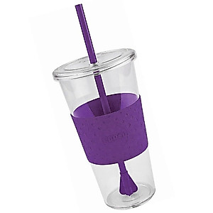 Copco Set of 2 Sierra On The Beach Purple Cold 24 Ounce Tumblers