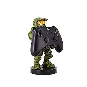 Exquisite Gaming: Halo: Master Chief - Mobile Phone & Gaming Controller Holder, Device Stand, Cable Guys, Xbox Licensed Figure