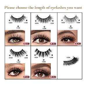Winkclique Lashes Kit, Wink Clique Lashes, Eyelash Applicator Tool, Wink Clique Lashes Mink, Wink Clique Lash Glue, Under Lash False Lashes (1.1cm)