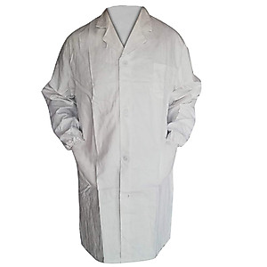 kdhgo Women Men Unisex Long Shirts White Outwear Blouse Lab Coat Long Sleeve With Pockets