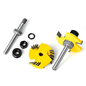 MEIGGTOOL 1/4 Inch Shank Slot Cutter Router Bit Set - 6 Size