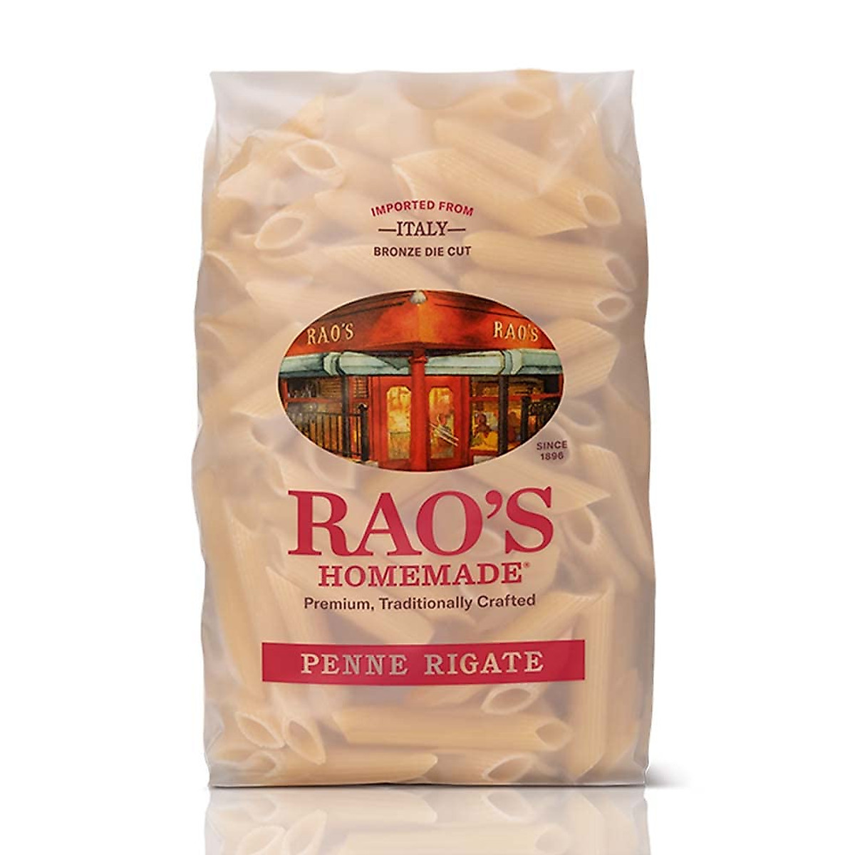 Rao's Homemade Penne Pasta, 16oz, Traditionally Crafted, Premium Quality, From Durum Semolina Flour, Traditional Bronze Die Cut, Imported from Italy
