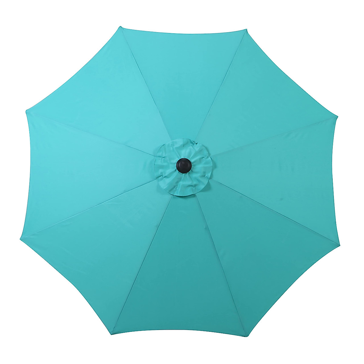 Grand patio 9 FT Enhanced Patio Umbrella with 8 Ribs, Table Market Umbrella with Crank/Tilt, Outdoor Shades for Pool Garden Yard Deck Beach, Blue