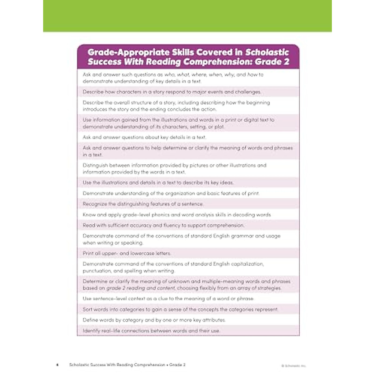 Scholastic Success with Reading Comprehension Grade 2 Workbook (Scholastic, Grade 2)