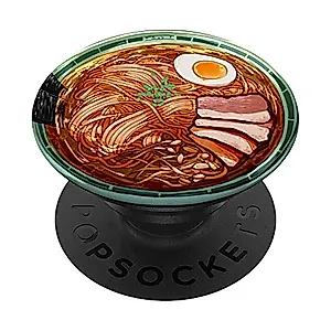 Ramen Noodle Japanese Food Kawaii Anime lovers Gift PopSockets PopGrip: Swappable Grip for Phones & Tablets