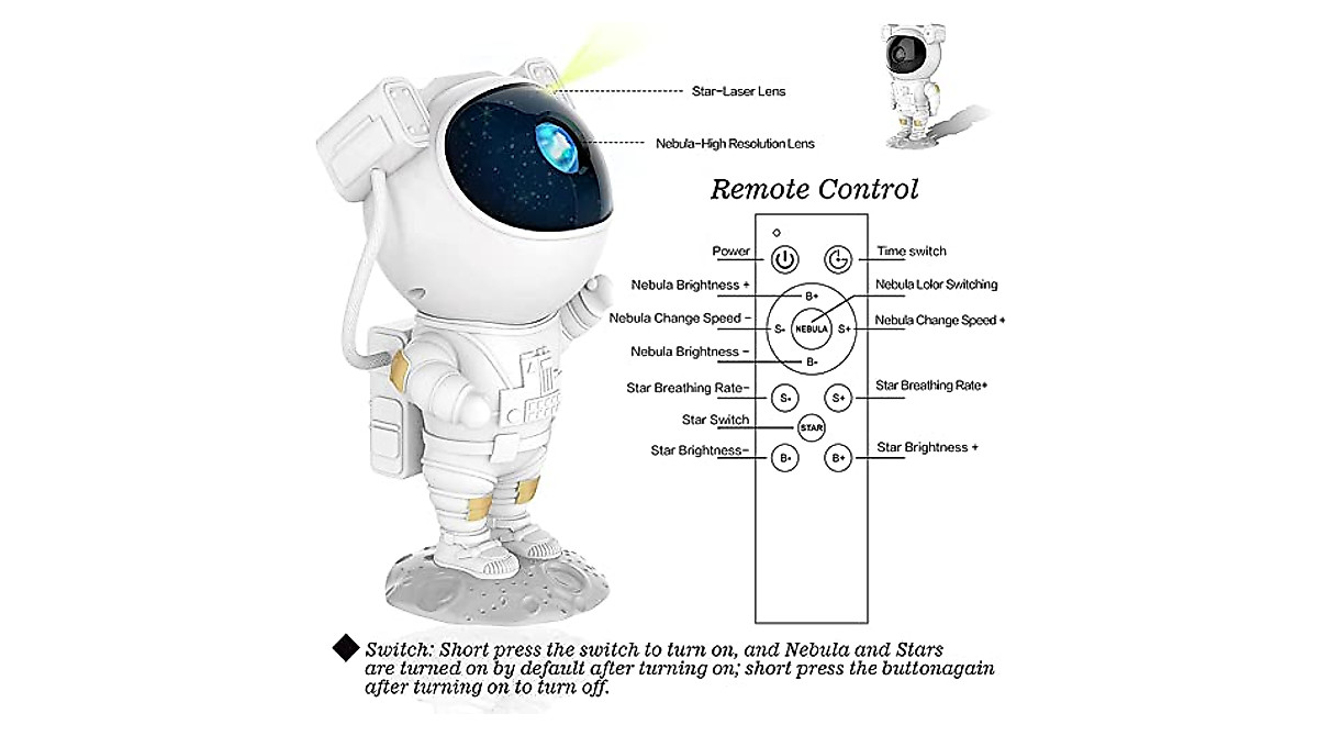 Space Buddy Projector Light, Pleshy Spacebuddy Projector, Space Buddy ...