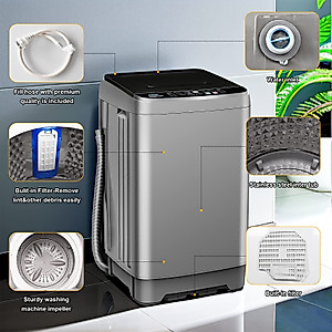 Qhou KRIB-XQB201A-GREY6 Full Automatic Washing Machine, XQB201A-GREY