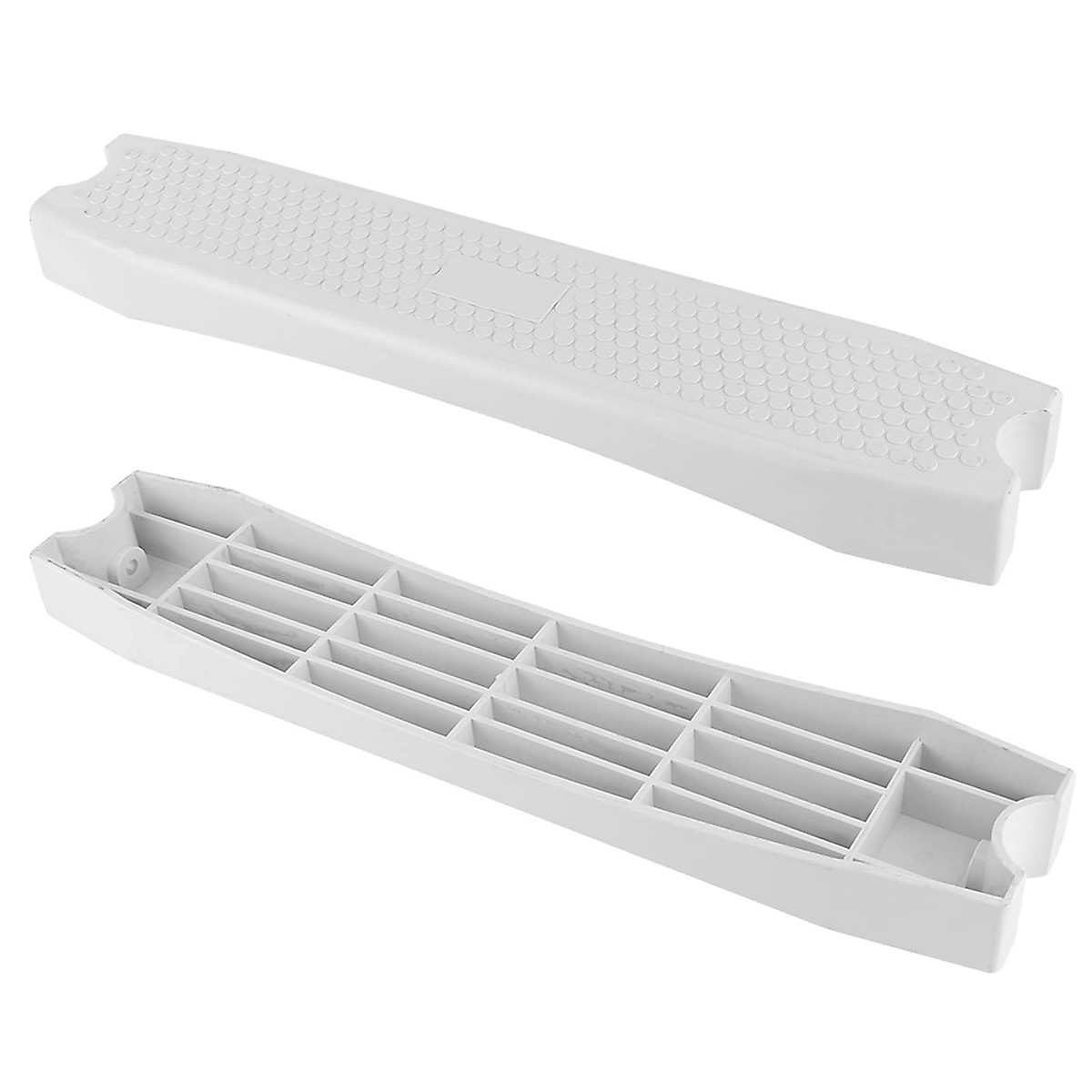 Pool Ladder Replacement Steps, Plastic Good Bearing Cpacity Swimming Pool Ladder Steps with Non‑Slip Pad, Durable Ladder Tread Accessory for Most Above-Ground & In-Ground Ladders Hot Spring Pool