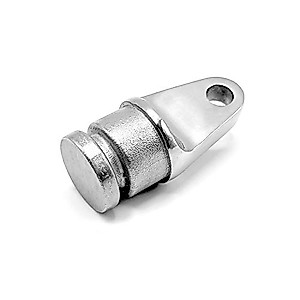 Amadget 2PCS Stainless Steel Boat Bimini Top Fitting Round Inside Eye End Hardware for O.D. 7/8”Tube