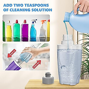 Spray Mops for Floor Cleaning Microfiber Floor Mop for Hardwood Floors Wet Dust Mop Flat Mop Floor Cleaner Mop with 4 Washable Pads 440 Ml Refillable Bottle for Wood Floor Tile Laminate Vinyl Kitchen