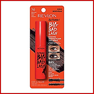 Mascara by Revlon, So Fierce Big Bad Lash Eye Makeup, Volumizing, Lasts up to 24 Hours, No Clump, Smudge Proof, Flake Proof, Blackest Black (760), 0.34 Fl Oz