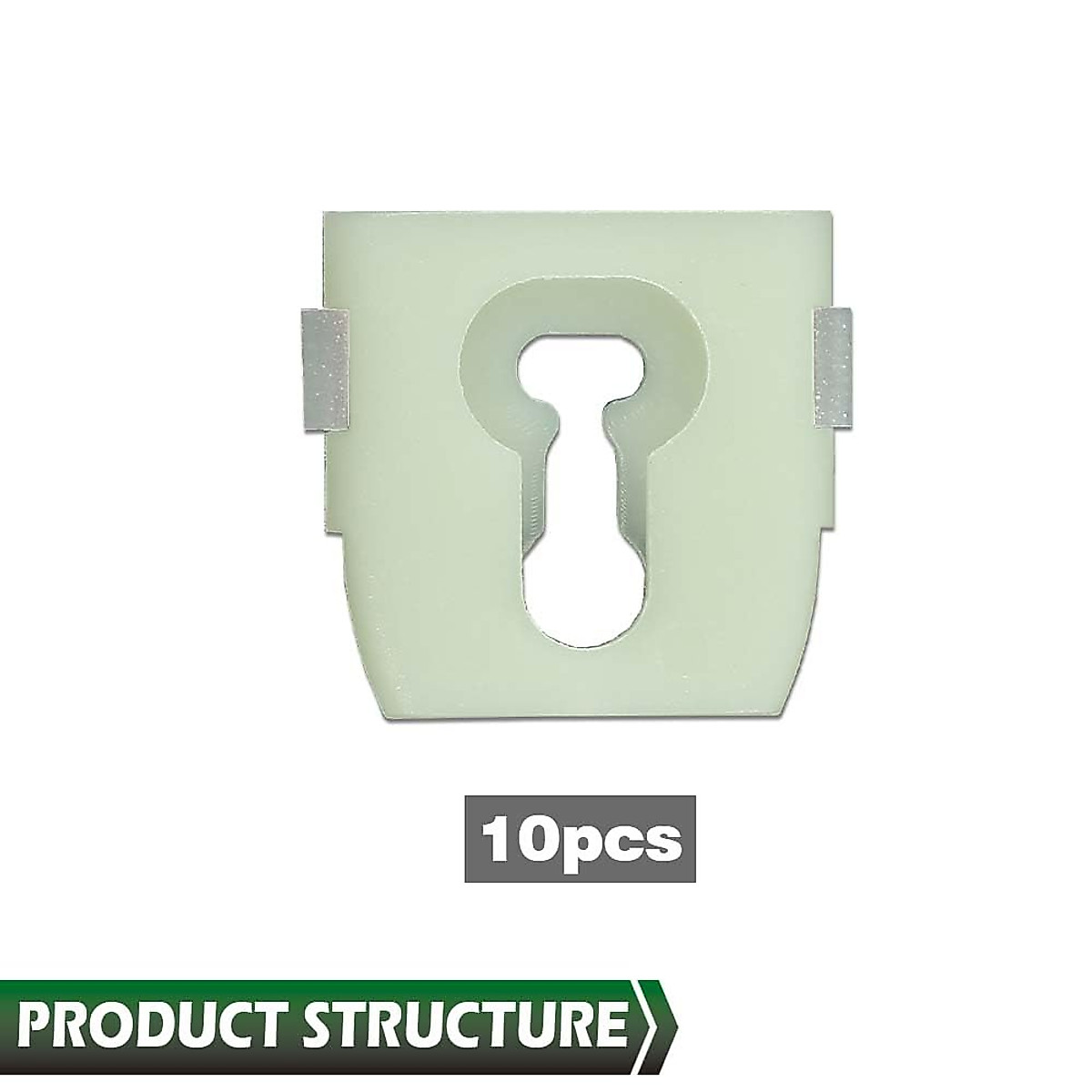 GRAND ORANGE Body Side Belt Moulding Molding Trim Clips 10pcs Compatible with Ford F100 F150 F250 F350 1973 1974 1975 1976 1977 1978 1979/Fit Ford Broncos 1978-1979