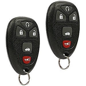 2 Replacement Keyless Entry Remote Start Car Key Fob for 22733524 KOBGT04A Malibu Cobalt G5 G6 Grand Prix Lacrosse Allure
