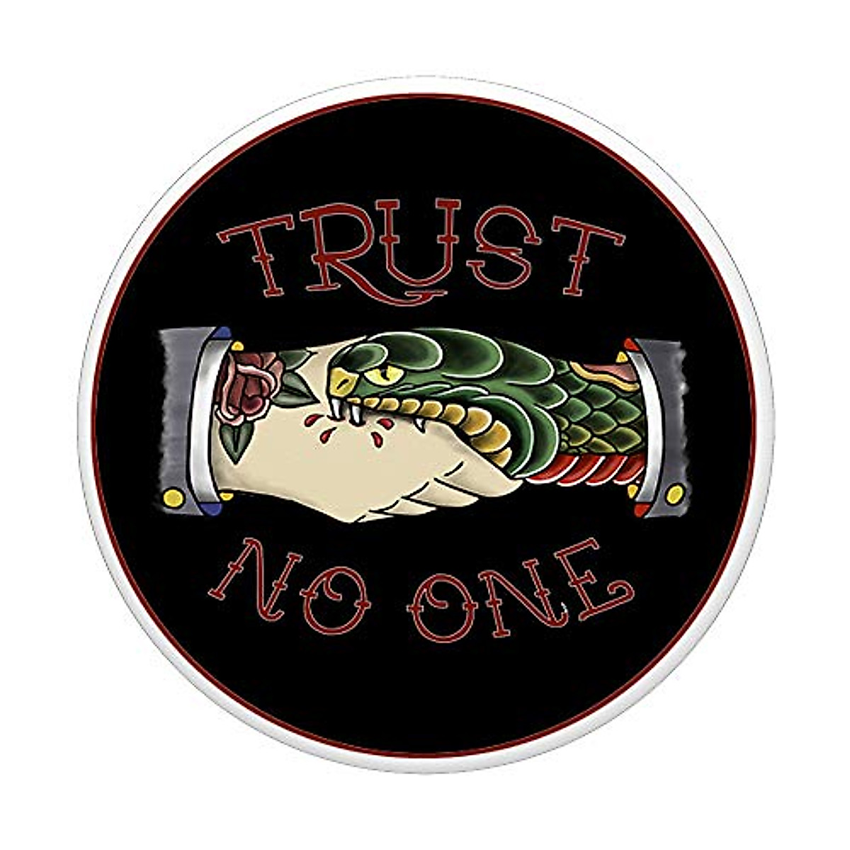 Trust No One - American Traditional Tattoo PopSockets Swappable PopGrip