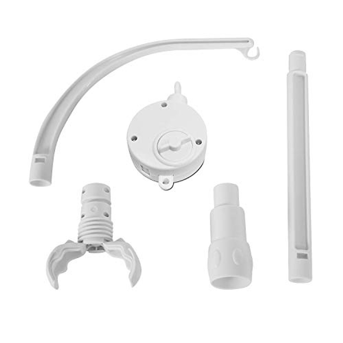 LIUDHPSP 23 inch Baby Crib Mobile Bed Bell Holder Arm Bracket, with Music Box, The Claw Part can be Adjusted Width-DIY Toy Decoration