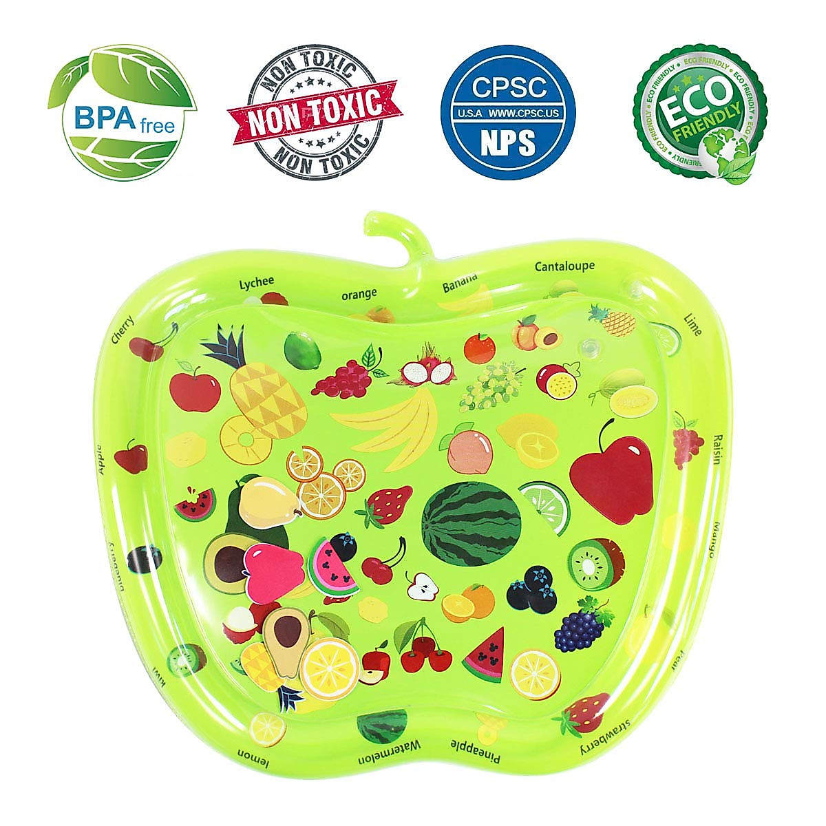 SUNSHINE-MALL Infant Toys Water mat, Tummy time Baby Toys, Inflatable Play Mat Water Cushion Baby Toys, Fun Early Development Activity Play Center for Newborn (80 x 76 cm)