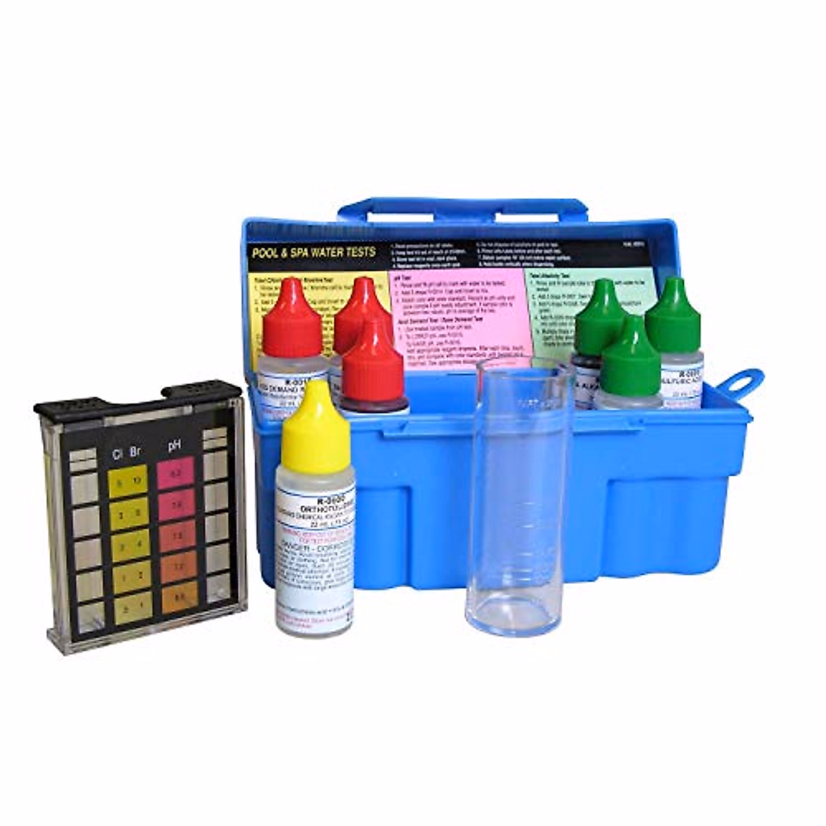 Taylor K-1003 Safety Plus Swimming Pool Chlorine Bromine pH Alkalinity Test Kit