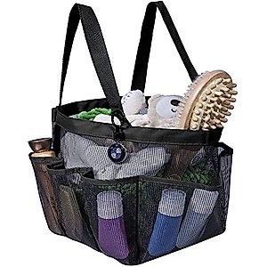 Attmu Mesh Shower Caddy Portable, Quick Dry Hanging Shower Tote Bag for College Dorm Room Essentials, Large Capacity Shower Caddy Dorm for Bathroom Gym Swimming