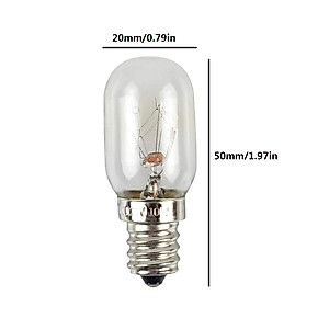 Lxcom Lighting 10W T20 Salt Lamp Bulb Microwave Oven Incandescent Light Bulbs E12 Base Appliance Lamp Stovetop Light Salt Crystal Lamp 120V Warm White Kitchen Aid Light Bulb,8 Pack