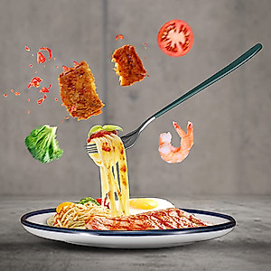 Xihuimay 3pcs Stainless Steel Chopsticks Fork Spoon Set with Travel Case Non-Slip Tabeware Pack Metal Portable Flatware Set Utensils Chinese Japanese Korean for Cooking Eating Dishwasher Safe, Silver