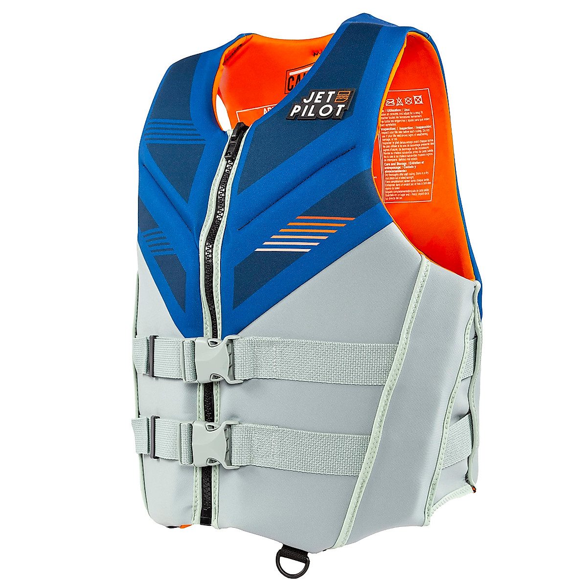 Jet Pilot - Cause Neoprene Life Vest - Personal Flotation Device - Coast Guard Approved - Life Jacket - Water Sports (X-Large, Navy)