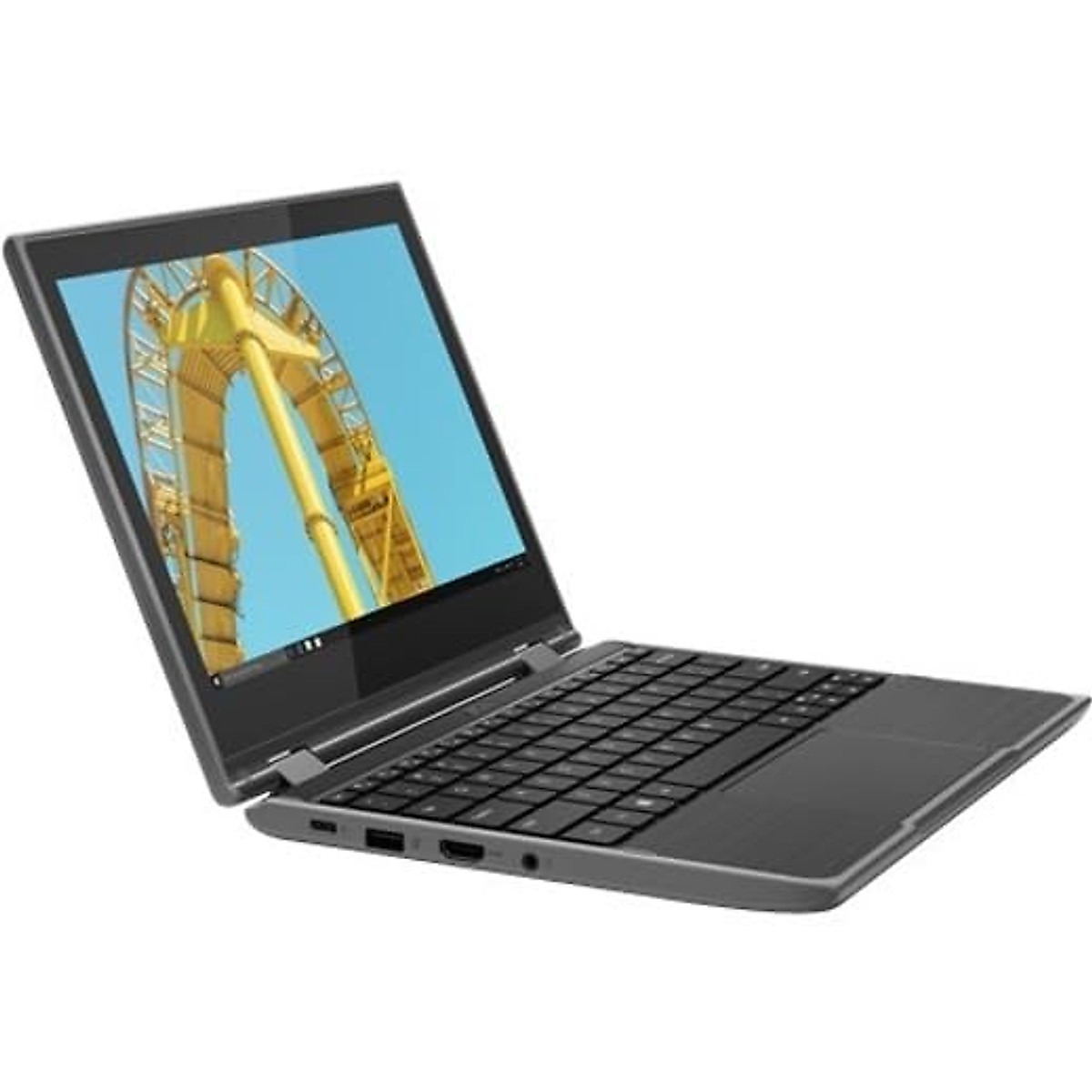 Lenovo 300e Windows 2nd Gen 81M900ESUS 11.6" Touchscreen Netbook - HD - 1366 x 768 - Intel Celeron N4120 Quad-core (4 Core) 1.10 GHz - 4 GB Total RAM - 4 GB On-Board Memory - 128 GB SSD - Black