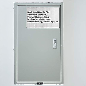 uxcell Blank Metal Card 100x60x0.4mm Brushed 201 Stainless Steel Plate for DIY Laser Printing Engraving Silver Tone 15 Pcs