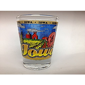 Iowa State Shot Glass Wraparound