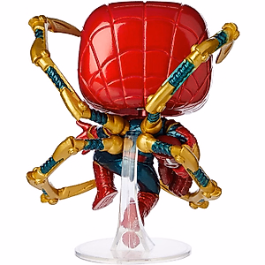 Funko POP Marvel: Avengers Endgame - Iron Spider with Nano Gauntlet Pop! Vinyl Figure (Bundled with Compatible Pop Box Protector Case), Multicolored, 3.75 inches