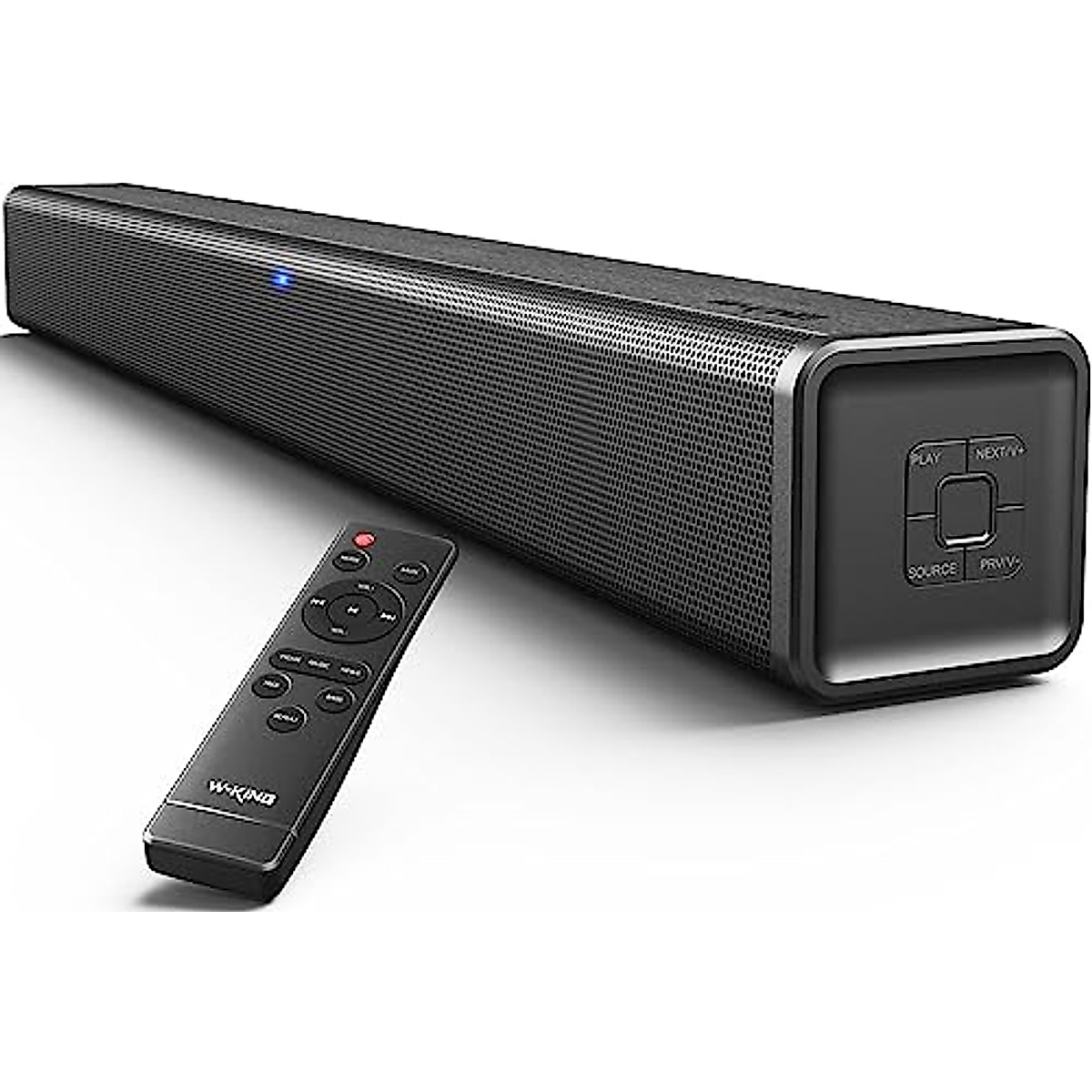 W-KING 70W Sound Bars for TV with Subwoofer (Built-in), 2.0ch TV Sound Bar Surround Sound Speakers, Bluetooth/HDMI-ARC/Optical/Coaxial/AUX/RCA/USB Drive, 35.4" TV Speakers Soundbar with SUB Out/3-EQ