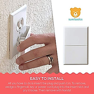 Electrical Outlet Covers Baby Proofing - Bigger Size Prevents Choking Hazard, 12