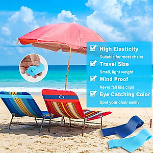 Towel Bands (6 Pack),for Pool & Cruise Chairs,Windproof Elastic Beach Towel Clips,Towel Holder for Cruise Chairs Accessories
