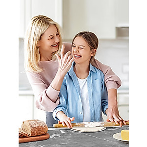 SMARTAKE 2-Pack Silicone Bread Sling for Dutch Oven, Reusable Bread Baking Mats with Long Handles, Include Spatula, Non-Stick Bread Baking Sheet Liners for Transferable Dough Pastry (Red & Black)