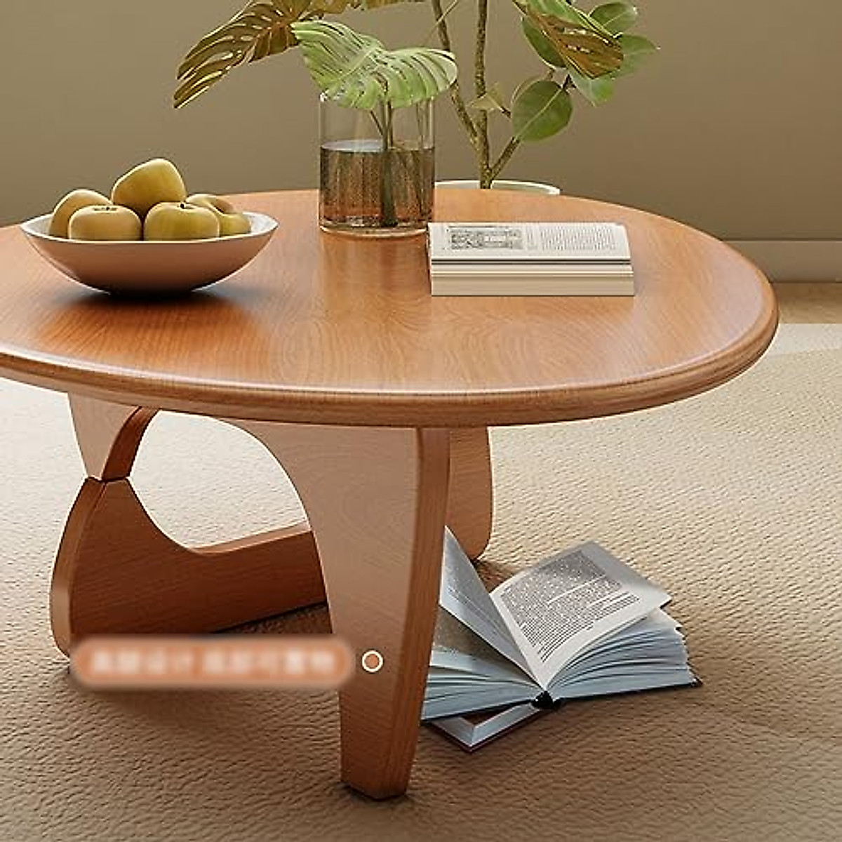 Triangle Coffee Table, Modern Leisure Table with Geometric Legs for Living Room, Patio, Home Office, Birthday, (Color : A, Size : 110 * 78 * 40cm)